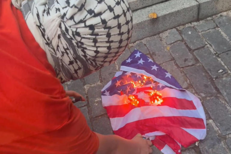 Trump signs executive order banning flag burning —warns those who ...