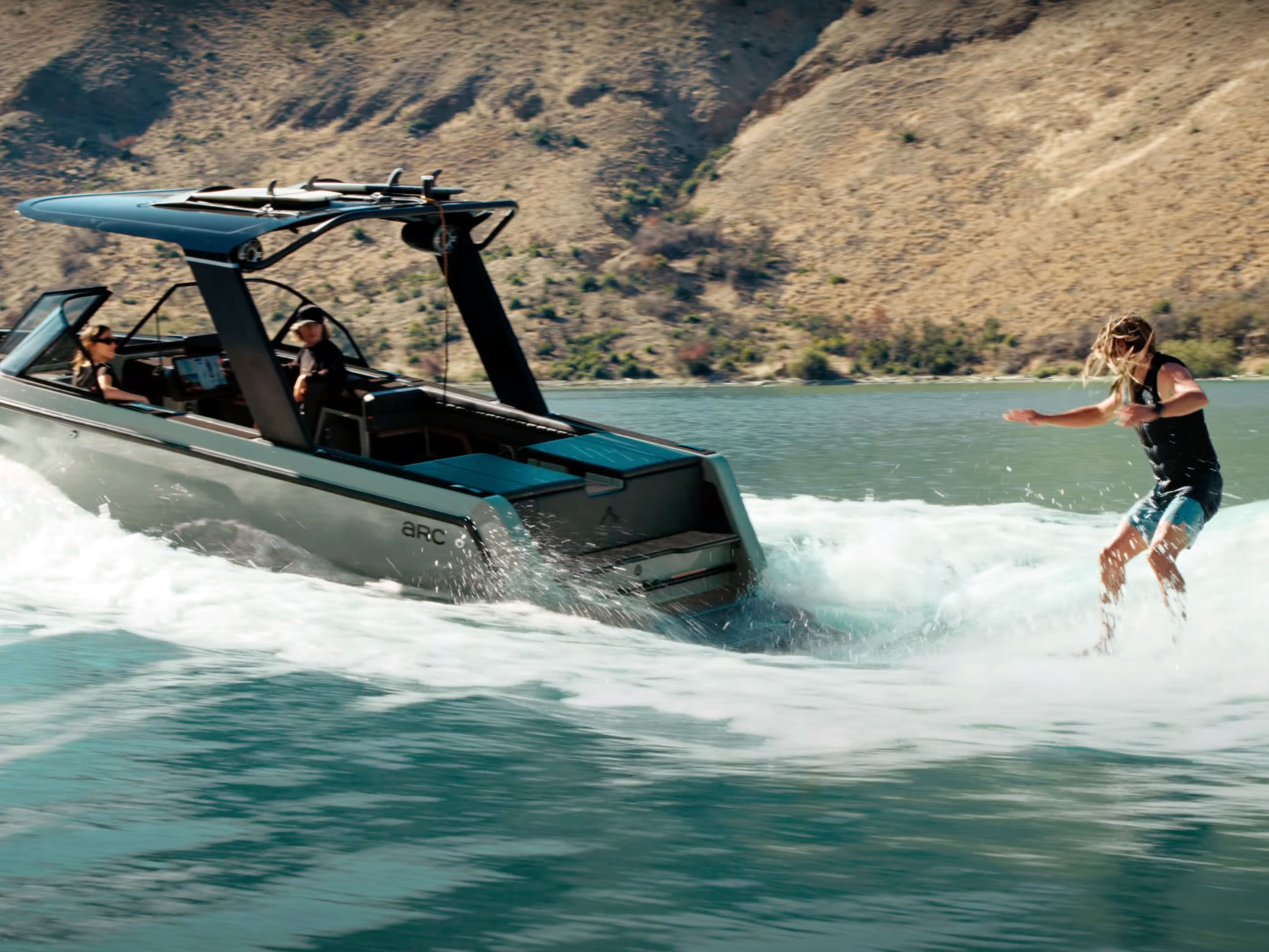 Pro Wakesurfer Advocates for Electric Watersports Boats