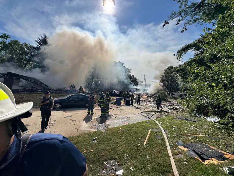 Home explodes near Florissant; three people injured