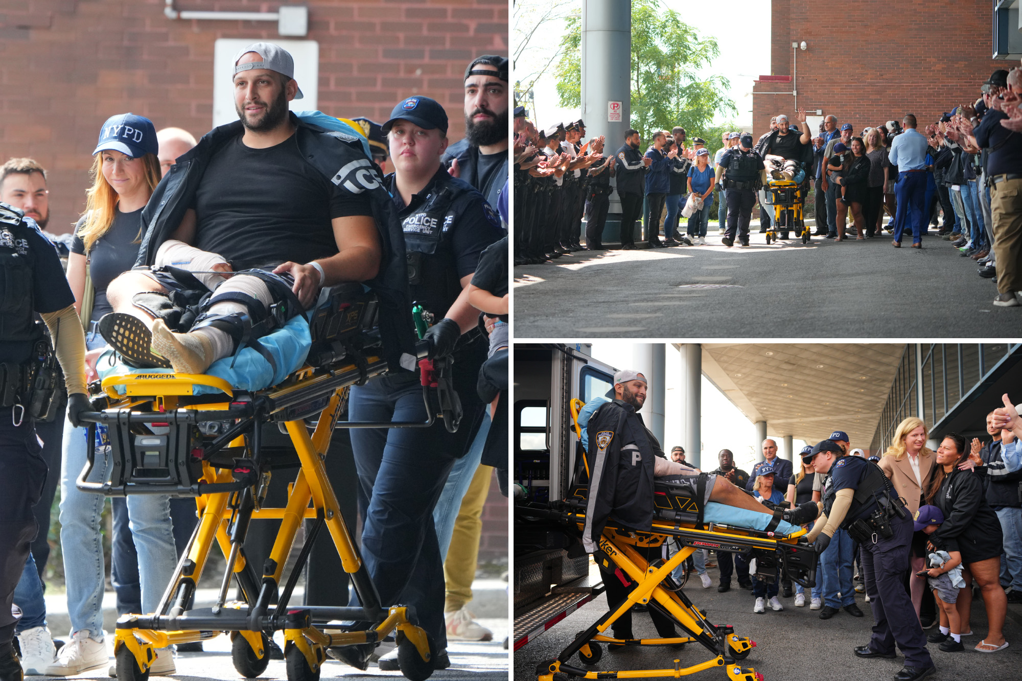 NYPD Detective Corey Fisher leaves hospital three days after being ...