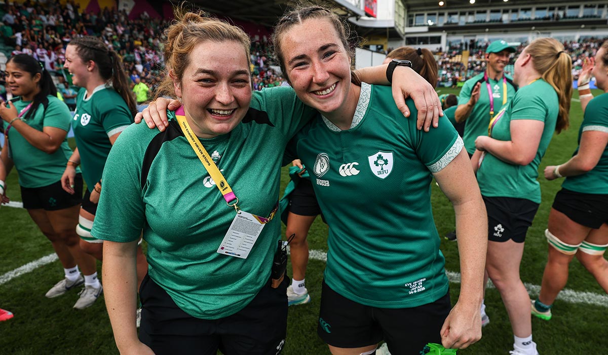 Rugby player Eve Higgins dedicates Ireland win to very special person