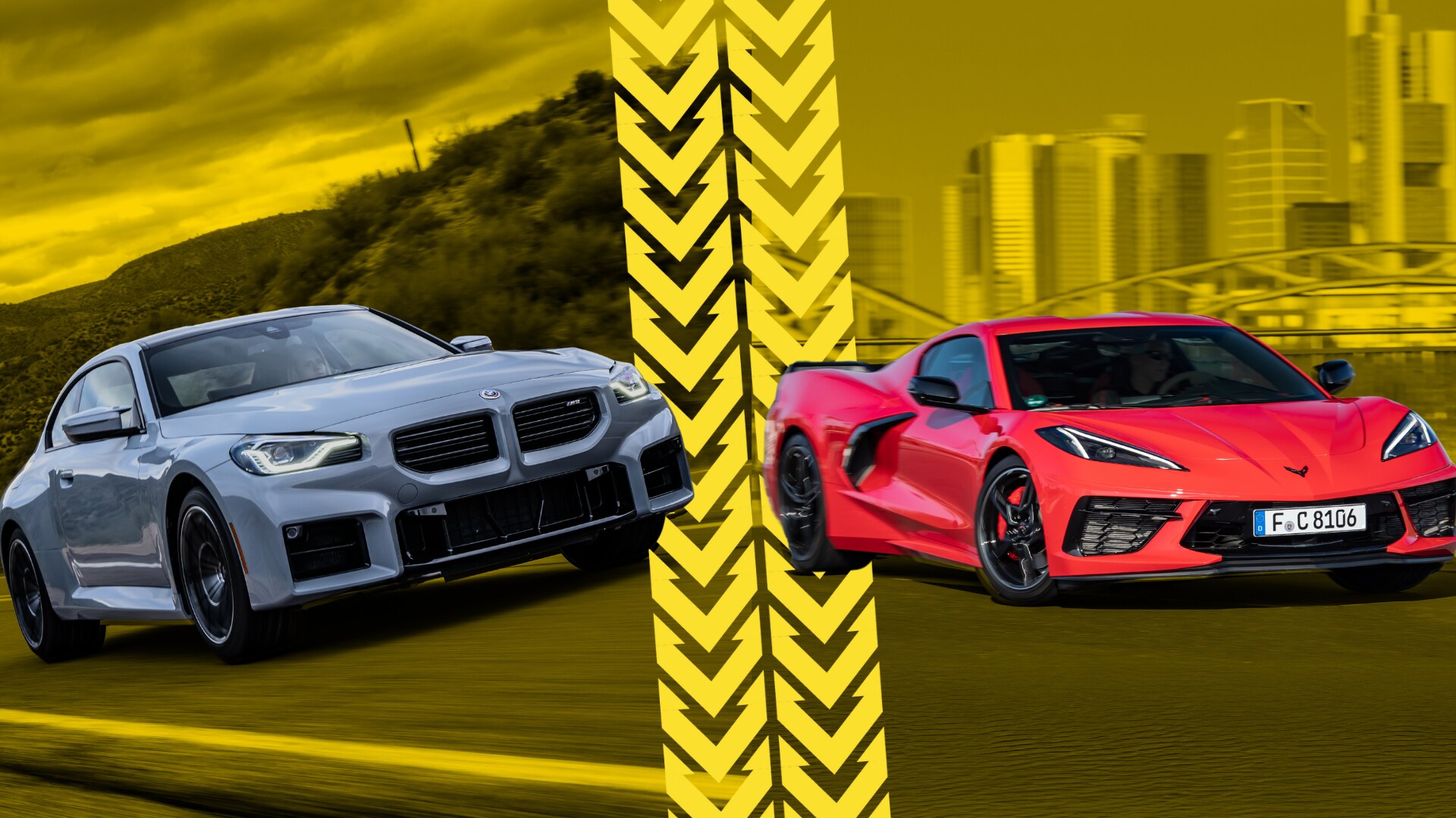 Corvette C8 vs BMW M2, American muscle vs Bavarian precision