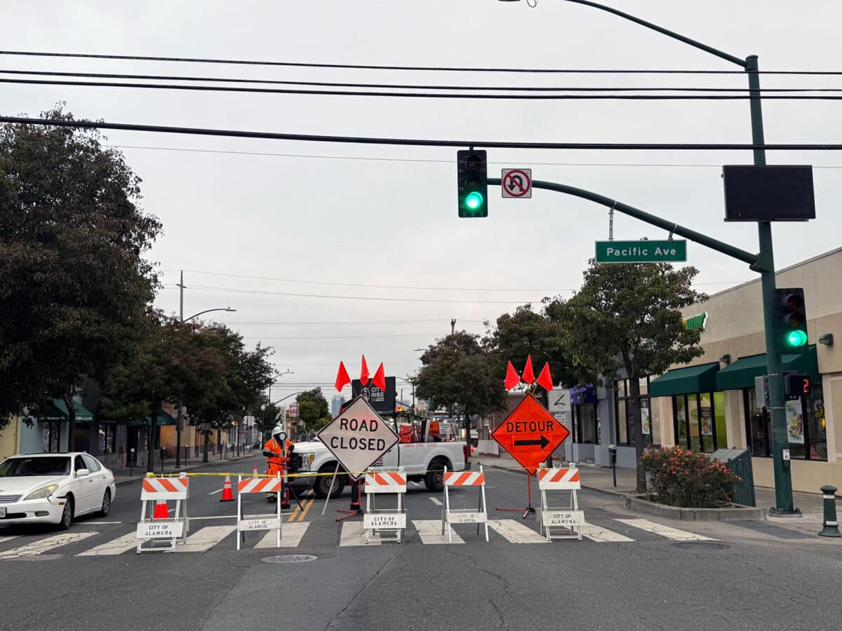 Webster Street Water Main Break Causes Flooding and Sinkholes