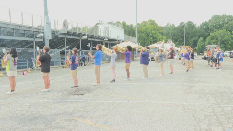 The Cougar Pride Band is preparing for marching season