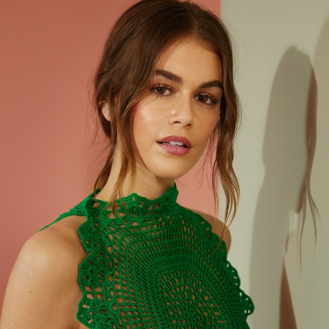Kaia Gerber Is Coated in Oversize Givenchy Crystals for Sarah Burton's Debut Fall Campaign