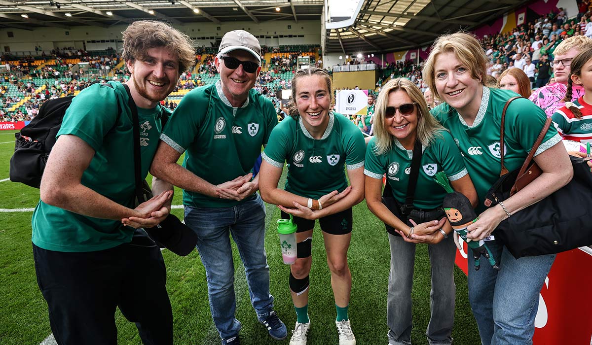 Rugby player Eve Higgins dedicates Ireland win to very special person