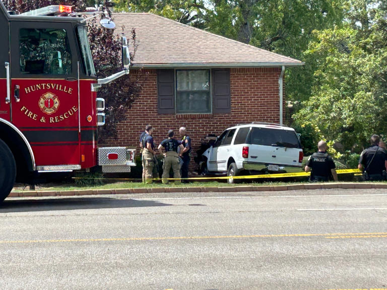 One in critical condition after car hits home on Whitesburg Drive