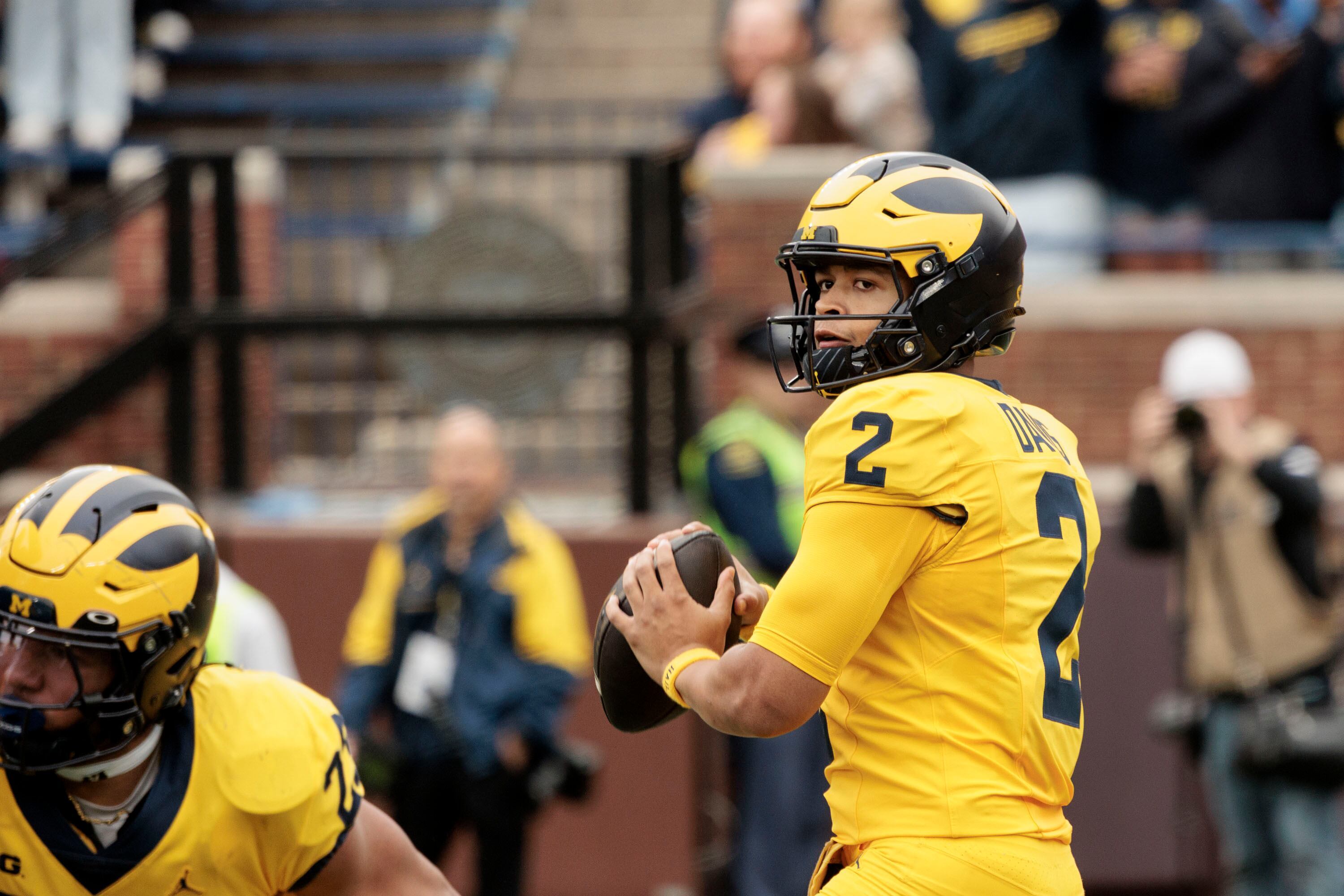 This quarterback has won Michigan’s backup job over experienced transfers
