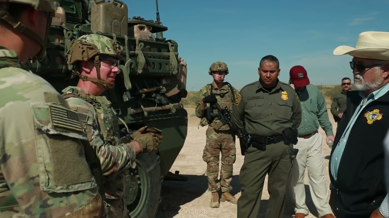 Border Operations Briefing by the U.S. Army in New Mexico