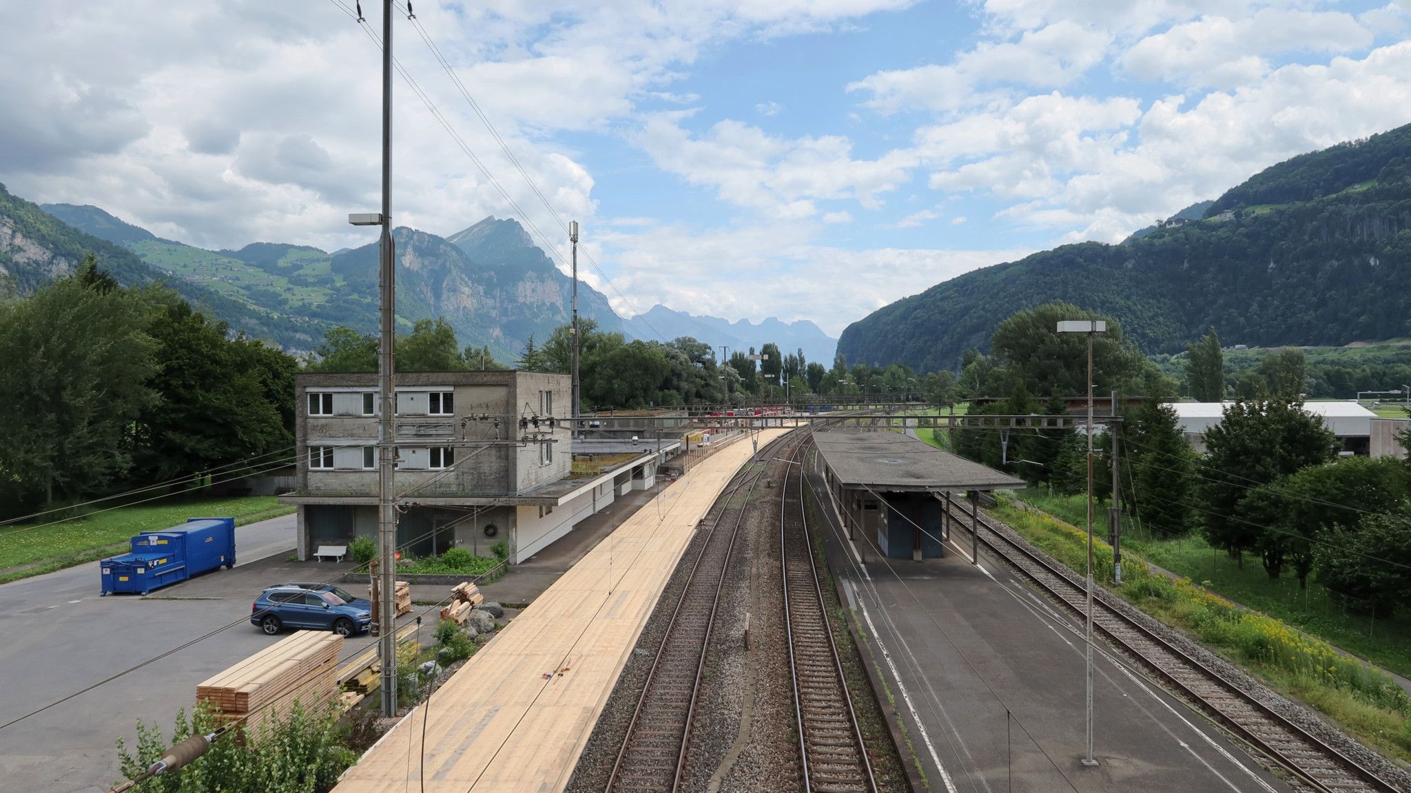 Stillgelegter Bahnhof wieder kurzzeitig in Betrieb