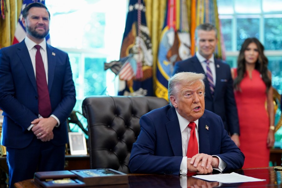 Trump signs orders targeting cashless bail, flag desecration