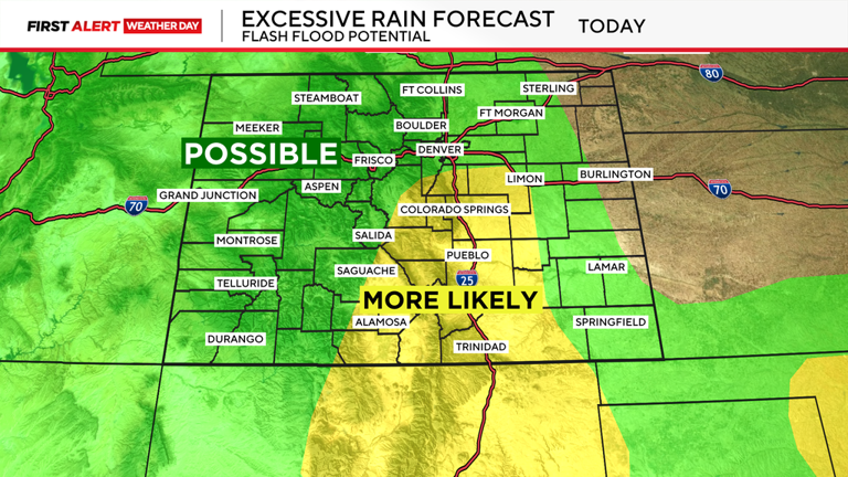 Cool, wet weather pattern brings storm chances and flash flood risk to ...