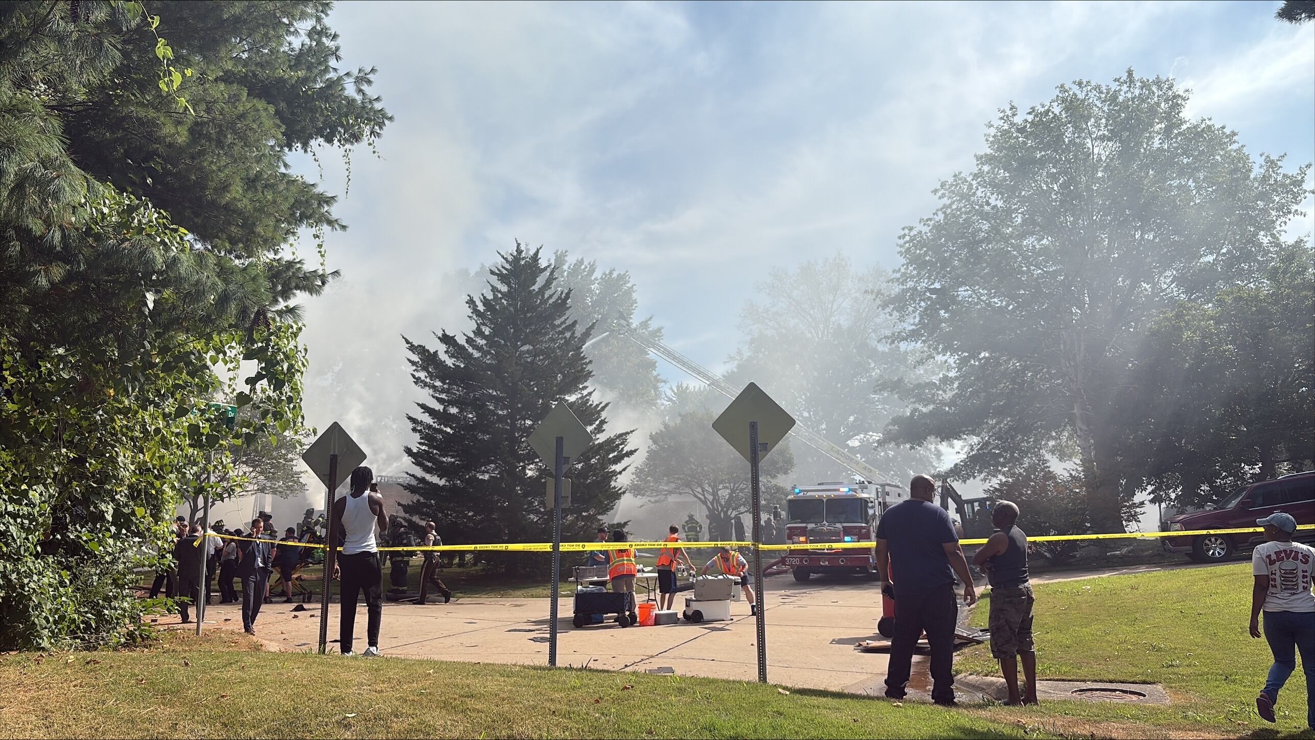 5 injured, homes damaged in North County explosion; Red Cross opens shelter