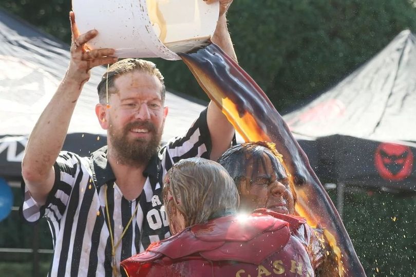 World Gravy Wrestling Championships make a splash as hundreds watch on