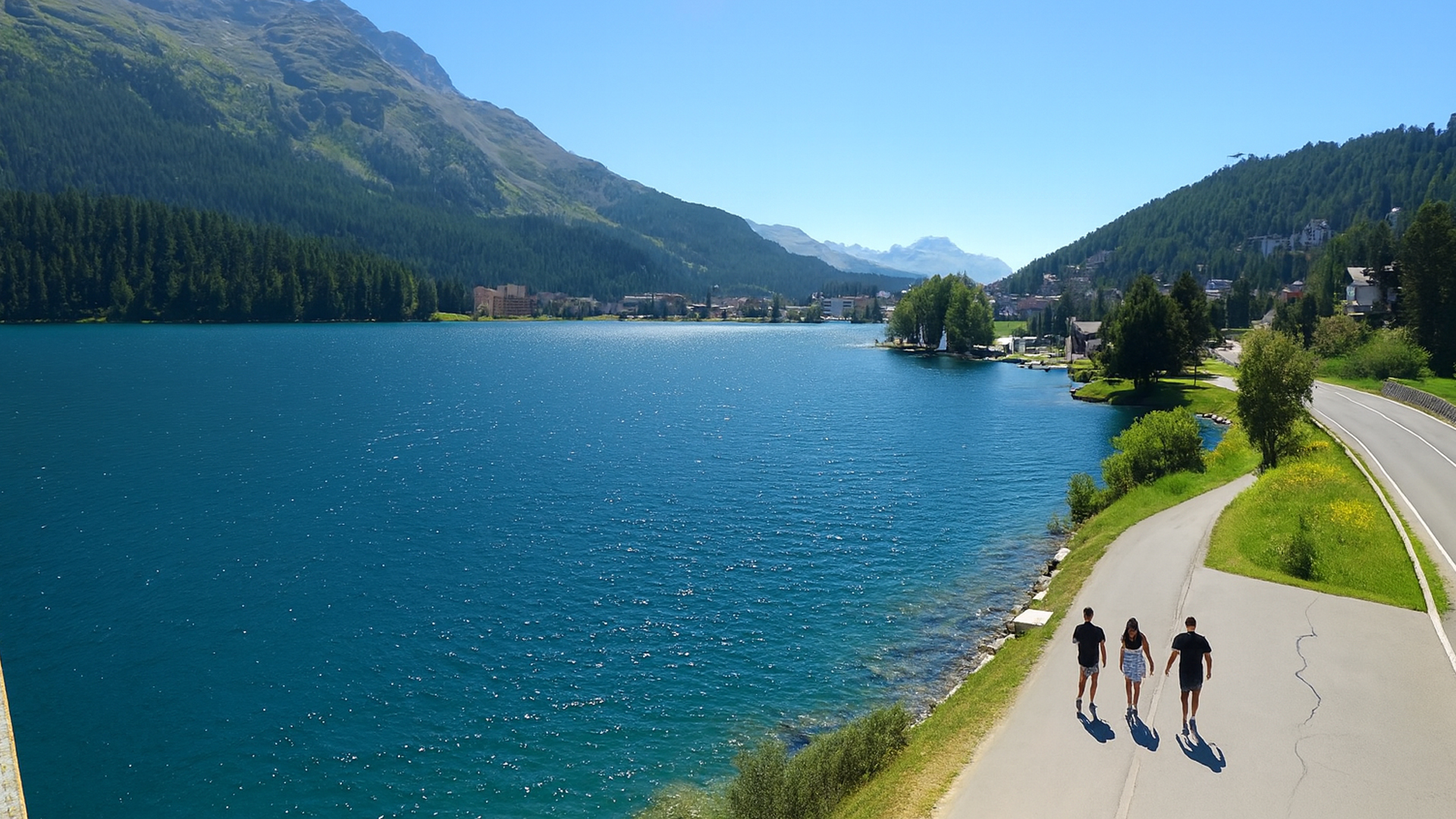 Vistas de verano en St. Moritz