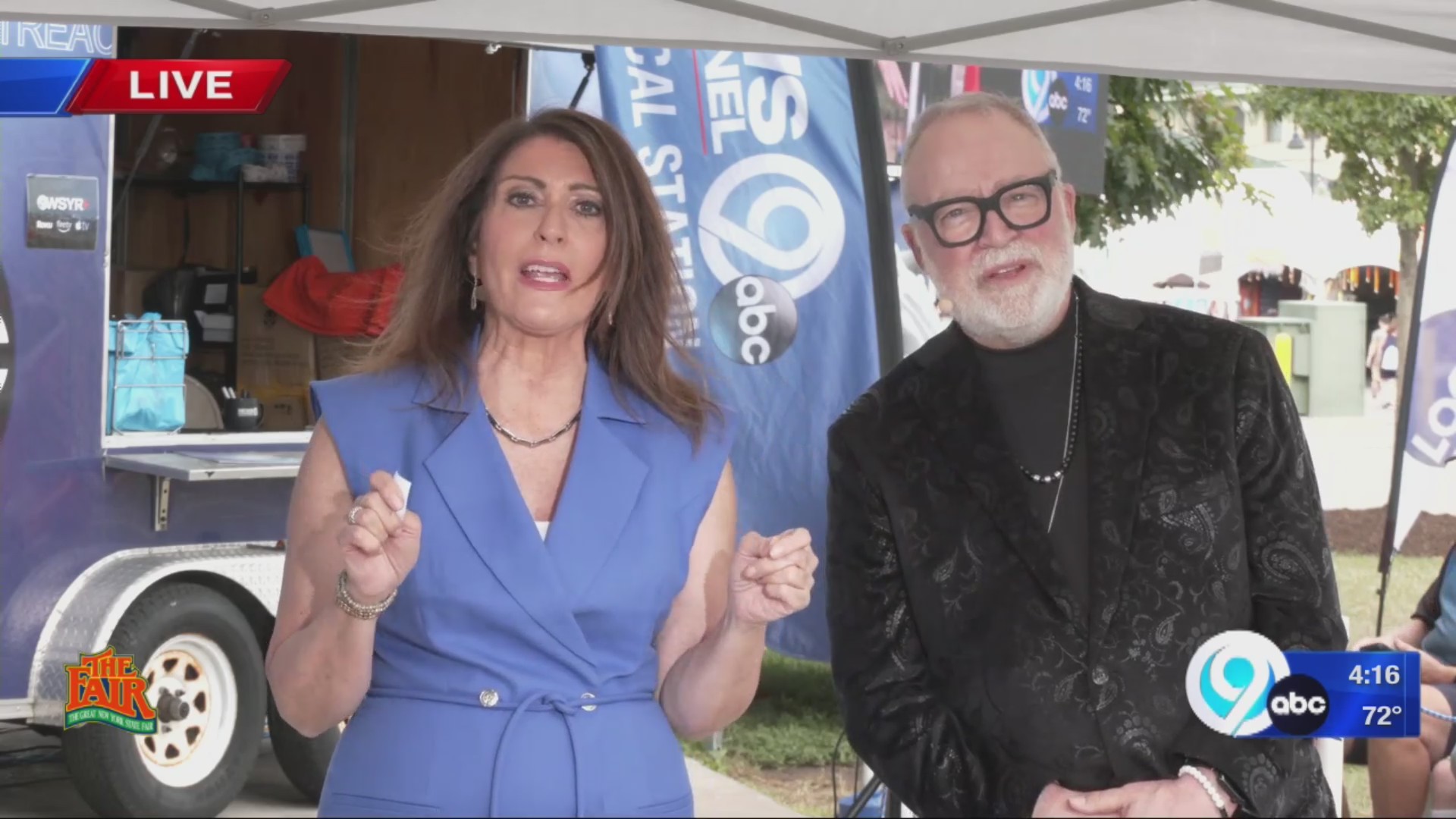 Christie interviews the Mentalist at the Fair