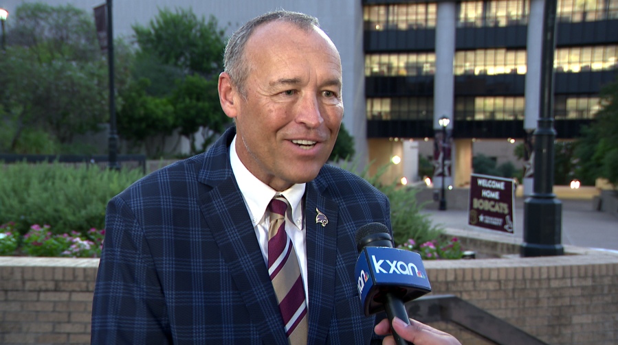 Texas State president talks record enrollment, Pac-12 excitement