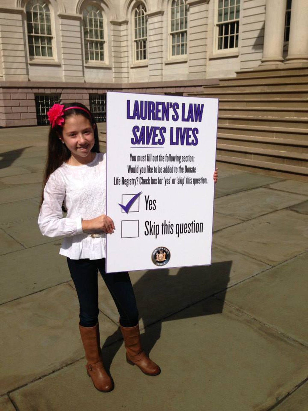 Namesake of New York’s organ donation law Lauren Shields finds herself ...