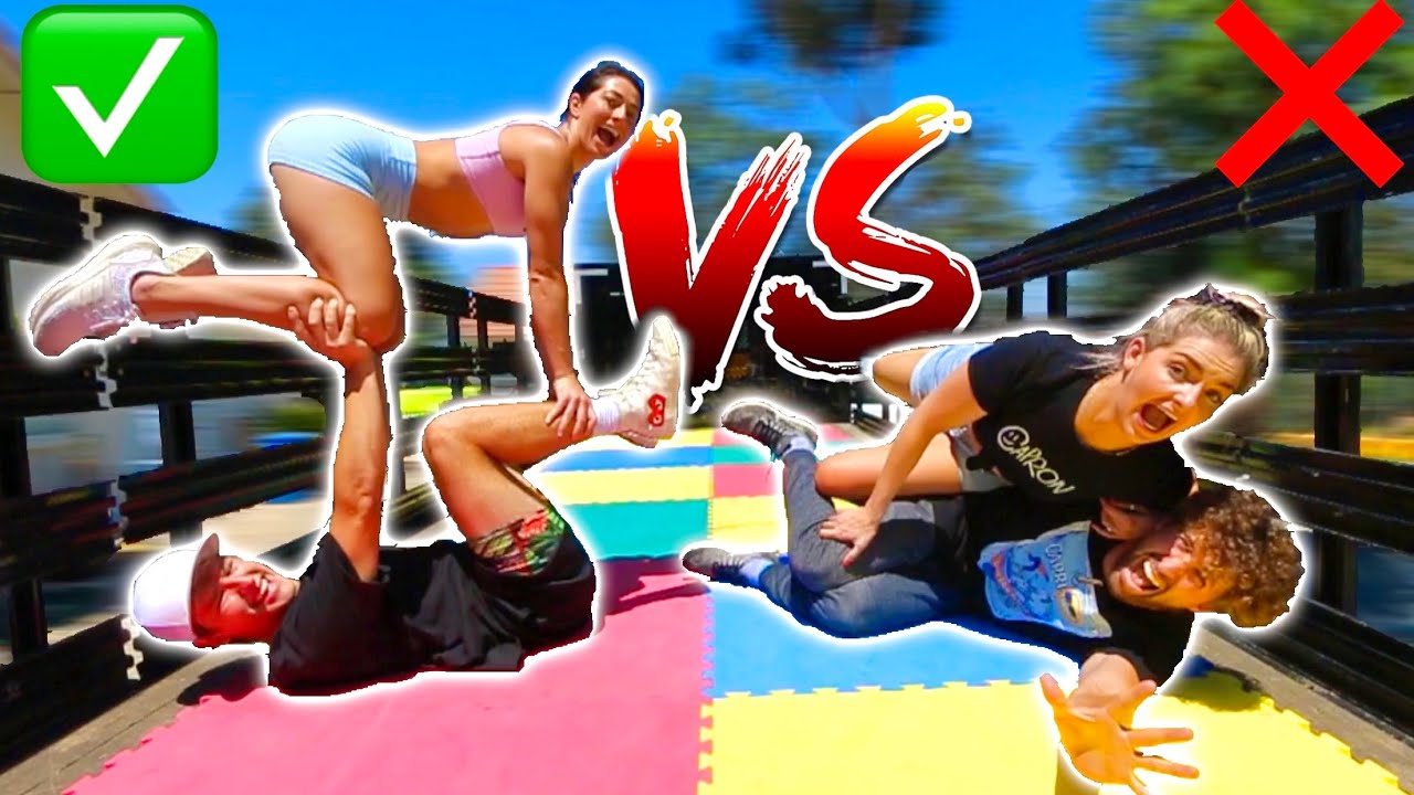 Extreme couples yoga challenge with famous influencers