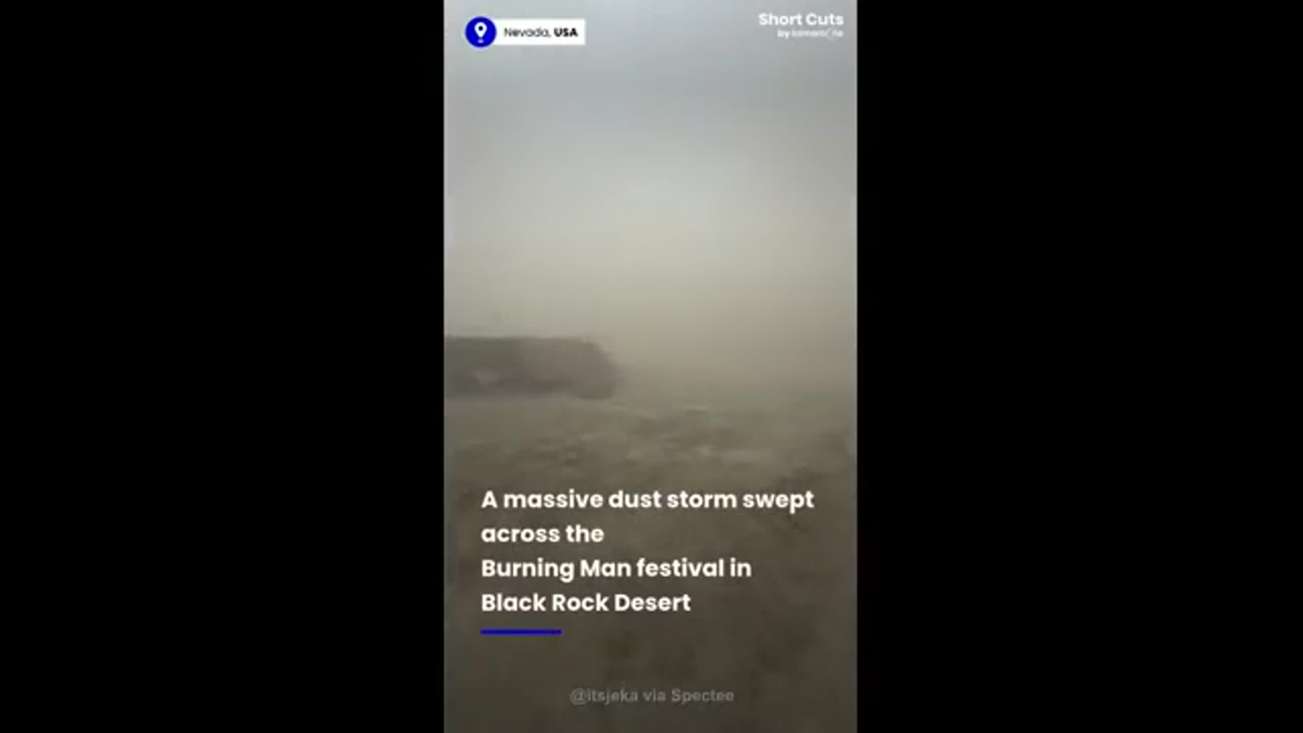 Watch massive dust storm slam Burning Man festival in Nevada
