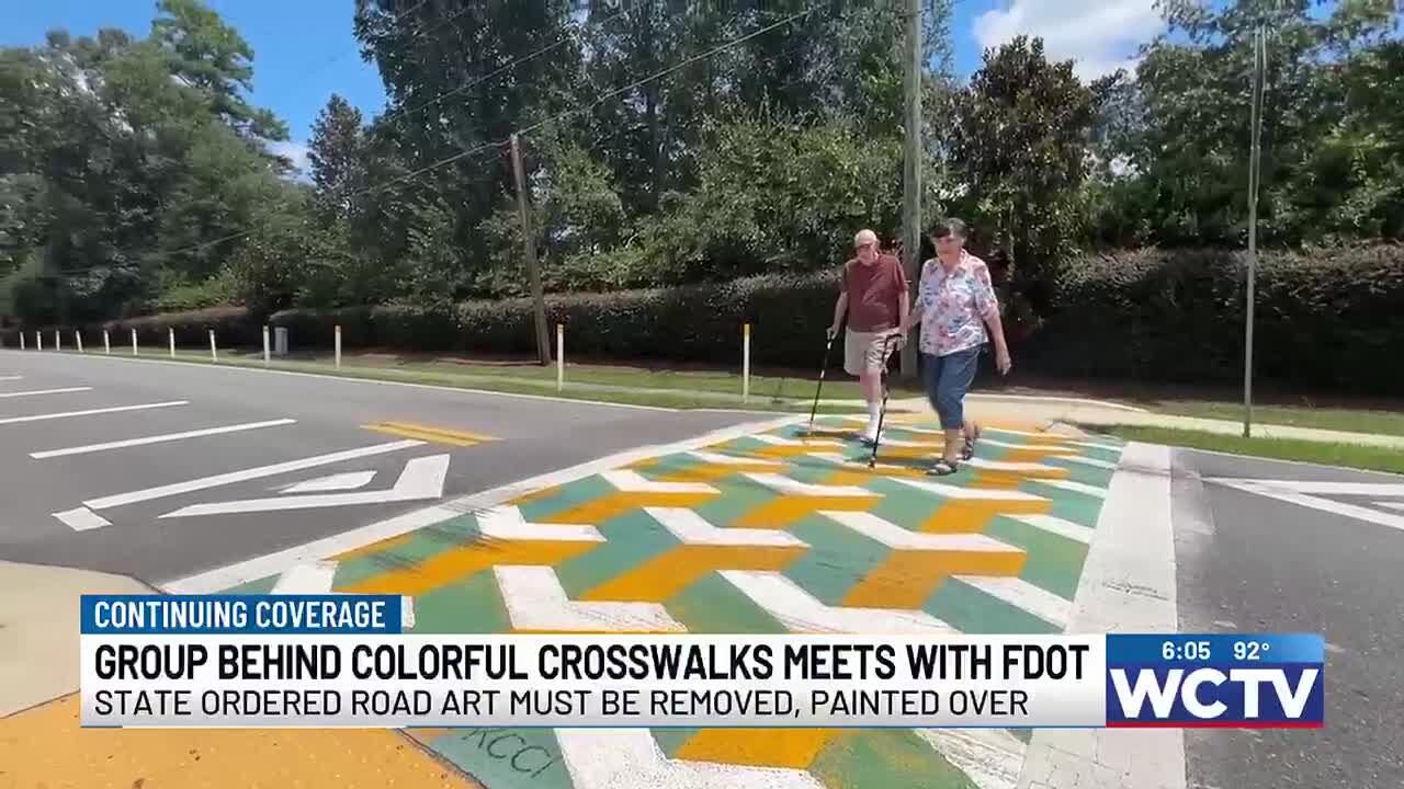 Group behind colorful capital city crosswalks meets with FDOT amid road ...