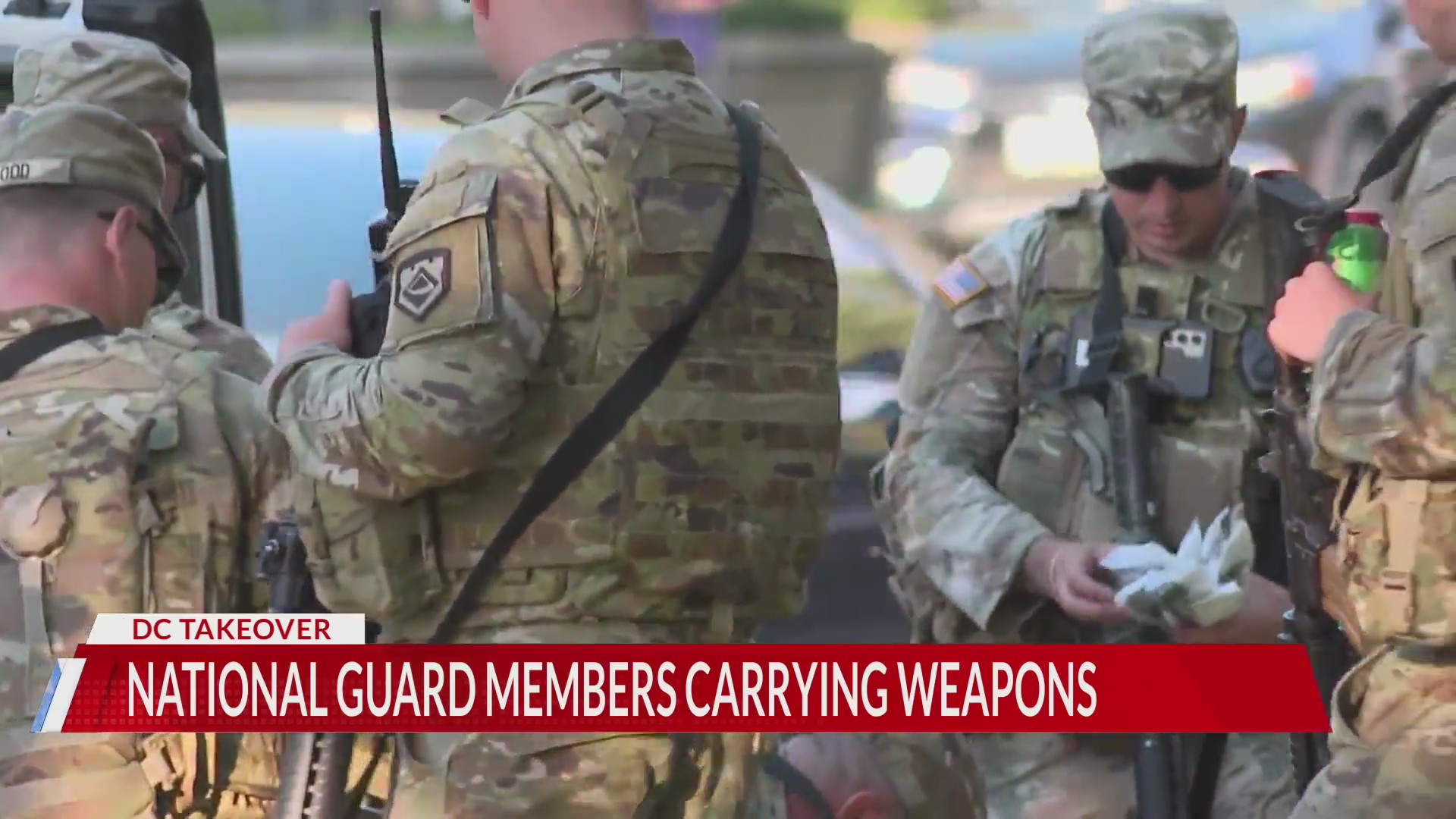 National Guard troops now carrying weapons in DC
