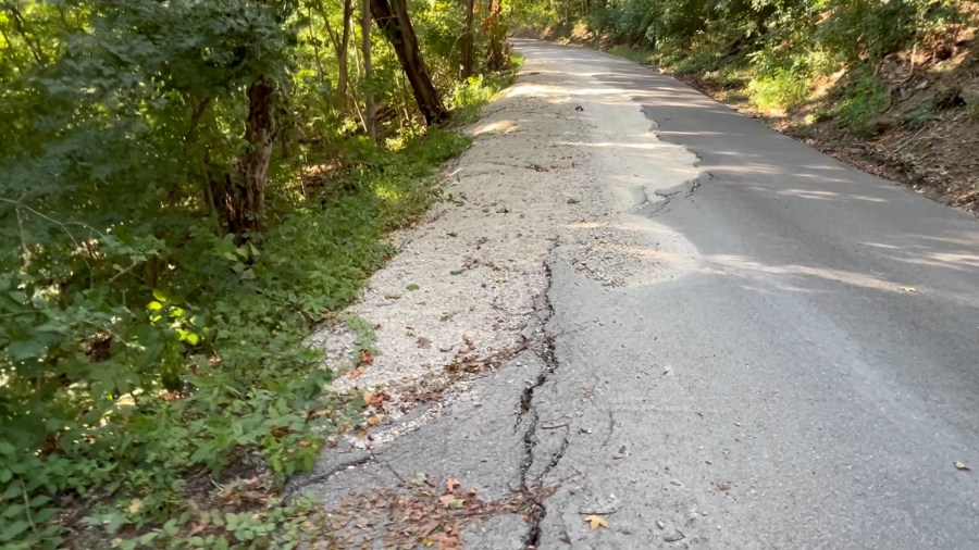 Project to fix hazardous Huntington road underway