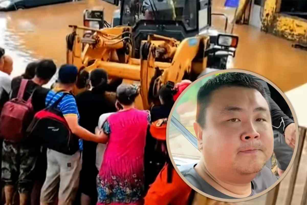 Chinese man goes viral for using excavator to rescue over 100 people ...