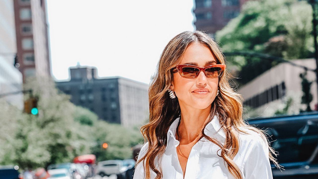 Jessica Alba's Quiet Luxury neutral tones are the perfect way to ease ...