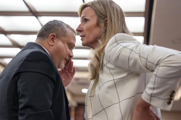 PHOTOS: Wendi and Robert Adelson take the stand in mother’s murder trial