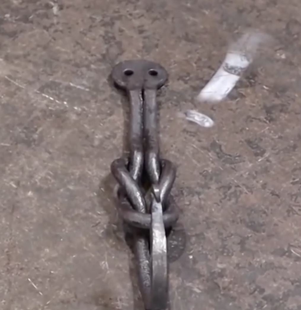 Hook of The Week: Forged Square Knot!