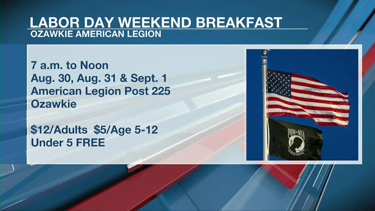 Ozawkie American Legion serving up Labor Day Weekend breakfast