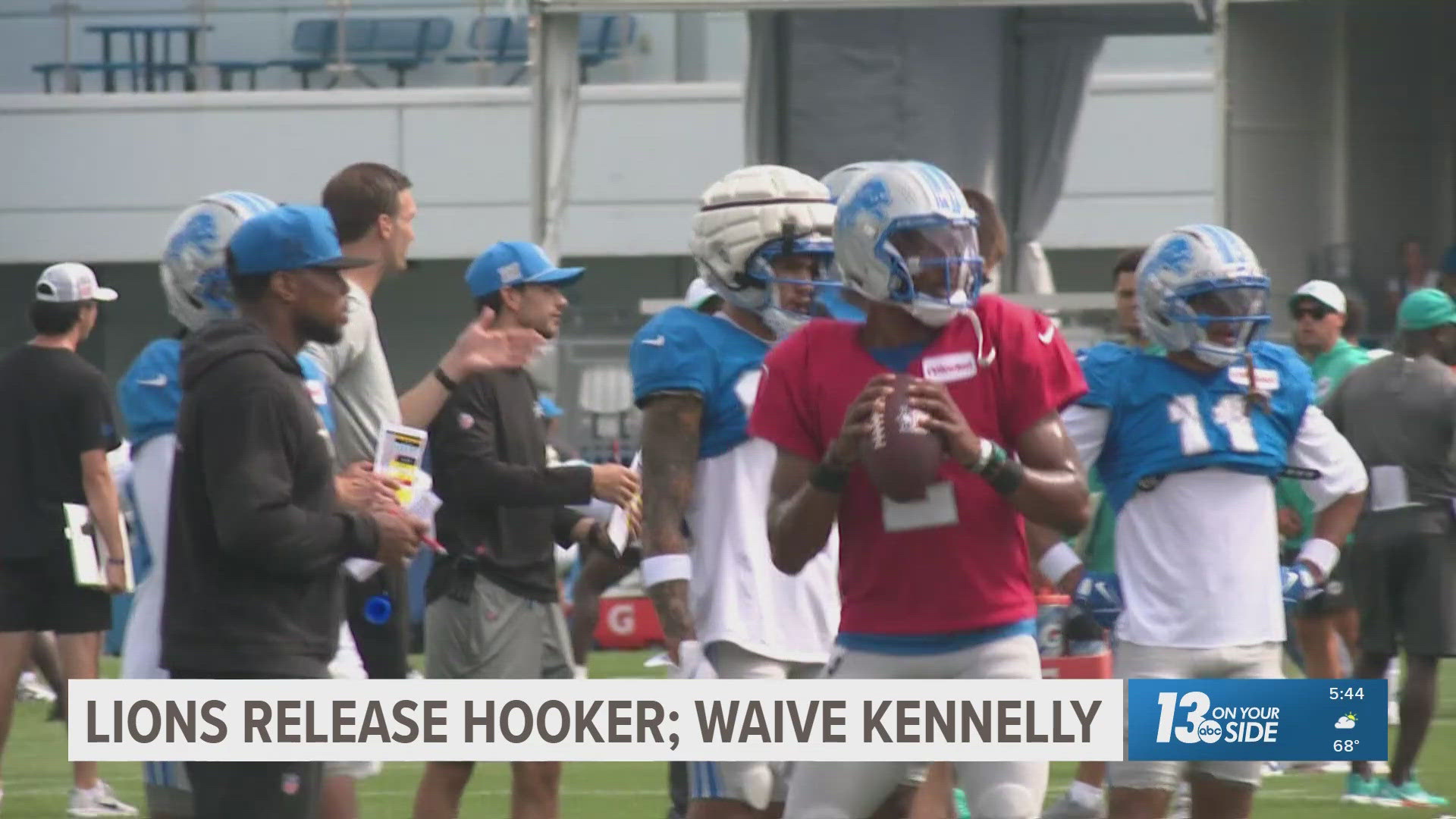 Detroit Lions release Hendon Hooker, Dan Skipper, waive former GVSU ...