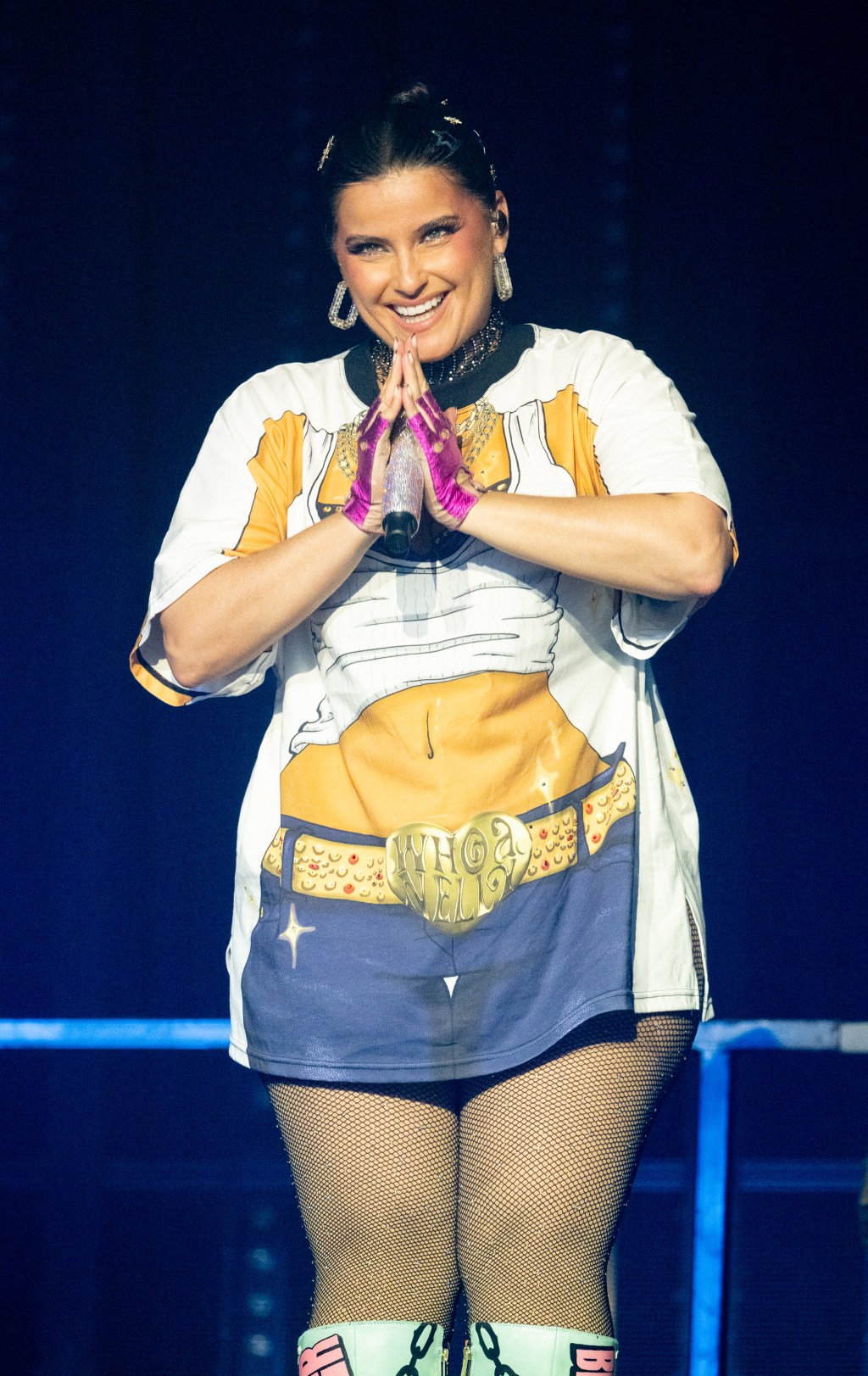 Nelly Furtado mocks body-shamers with pointed fashion statement