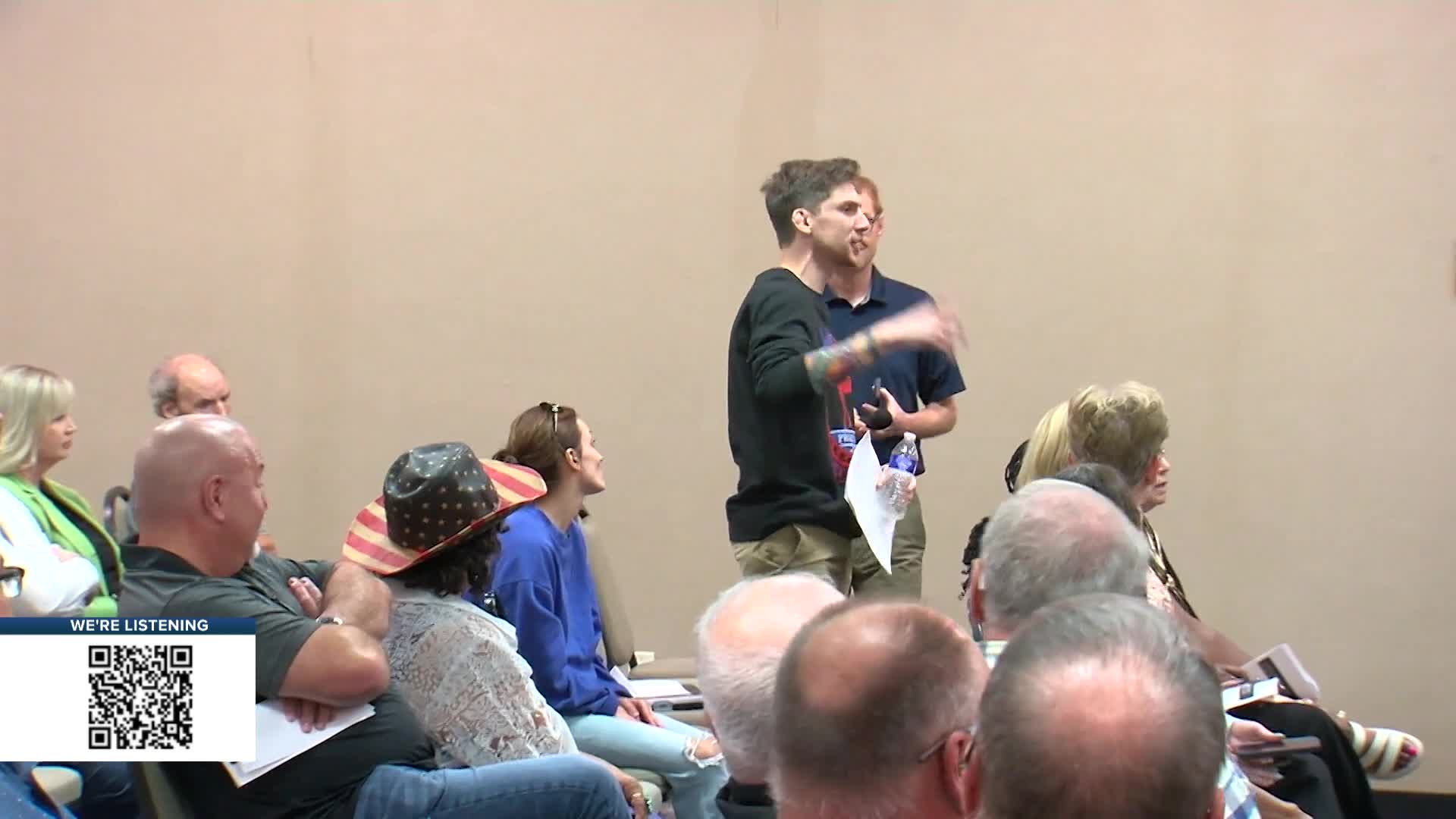Rep. Josh Brecheen faces heated questions at first town hall in months