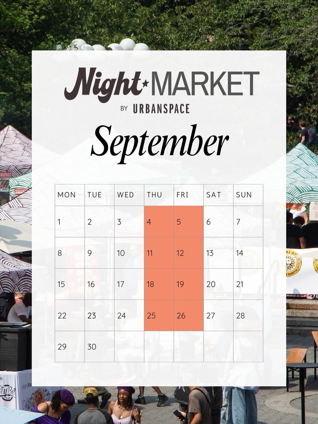 UNION SQUARE NIGHT MARKET BY URBAN SPACE, NYC