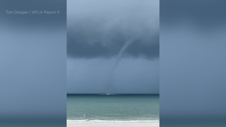 VIDEO: Waterspout spotted off Florida beach