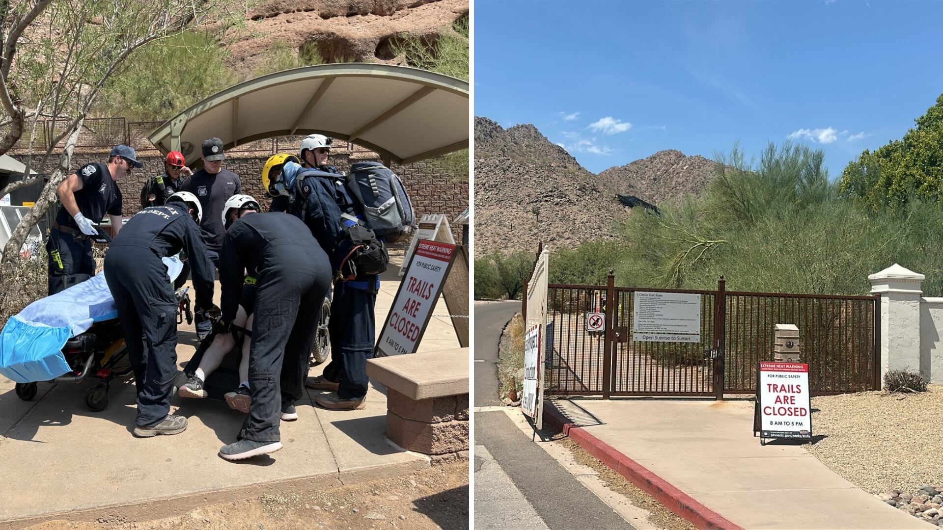 2 overheated hikers rescued off same Camelback Mountain trail a day apart