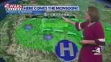 4Warn Weather forecast @4p: Here comes the monsoon!