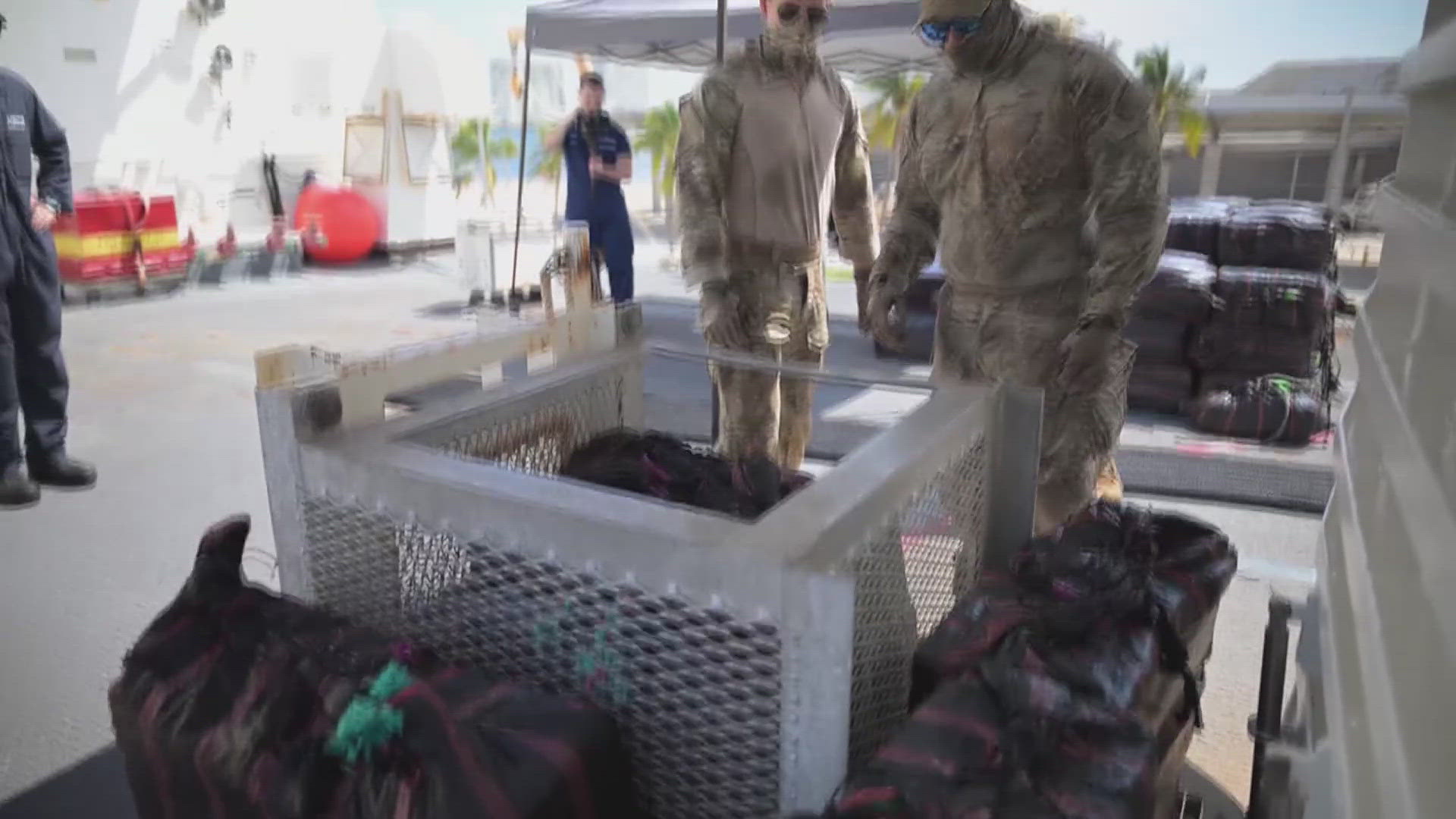 US Coast Guard says it offloaded largest haul of confiscated drugs ever