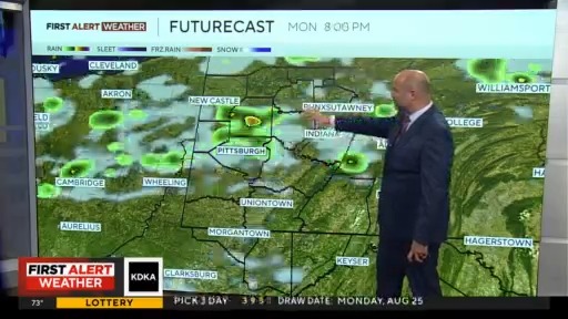 KDKA-TV Evening Forecast (8/25)