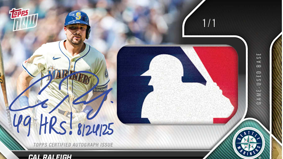 Cal Raleigh sets Home Run Record and earns Topps NOW Card