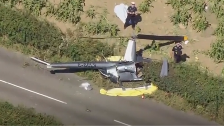 UK helicopter crash: 3 die as chopper spirals into field during a ...