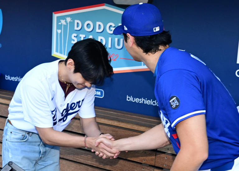 BTS's V meets LA Dodgers' Shohei Ohtani — in pictures