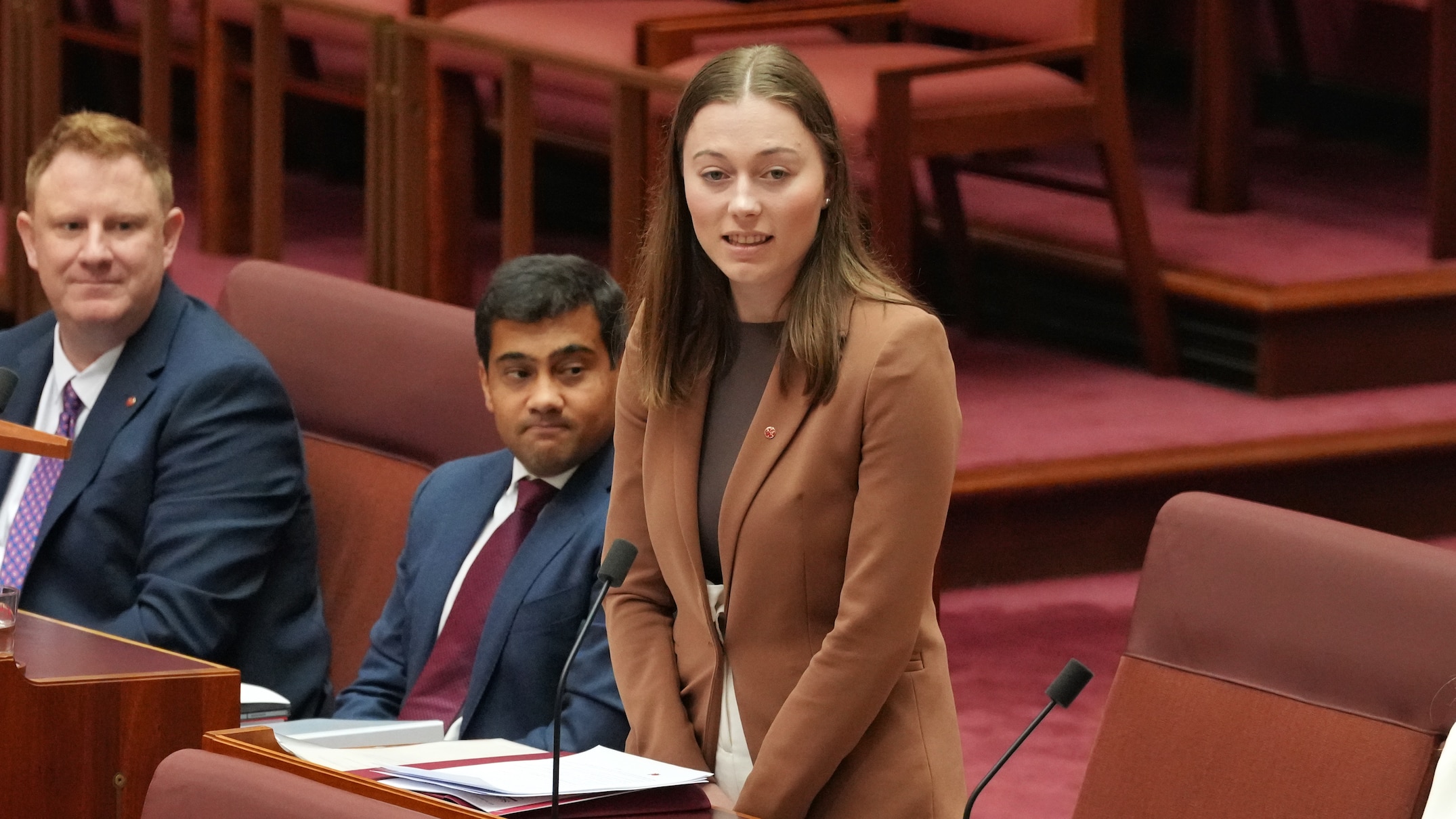 Australia's youngest senator Charlotte Walker delivers candid 'first speech'
