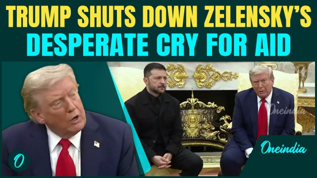 Trump ROASTS Zelensky, Calls Him a Salesman Who Looted US|Ukraine ...
