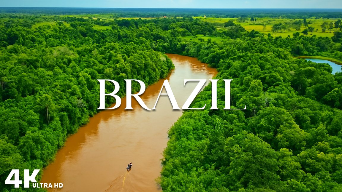 Il Brasile dall'alto: paesaggi e coste in 4K