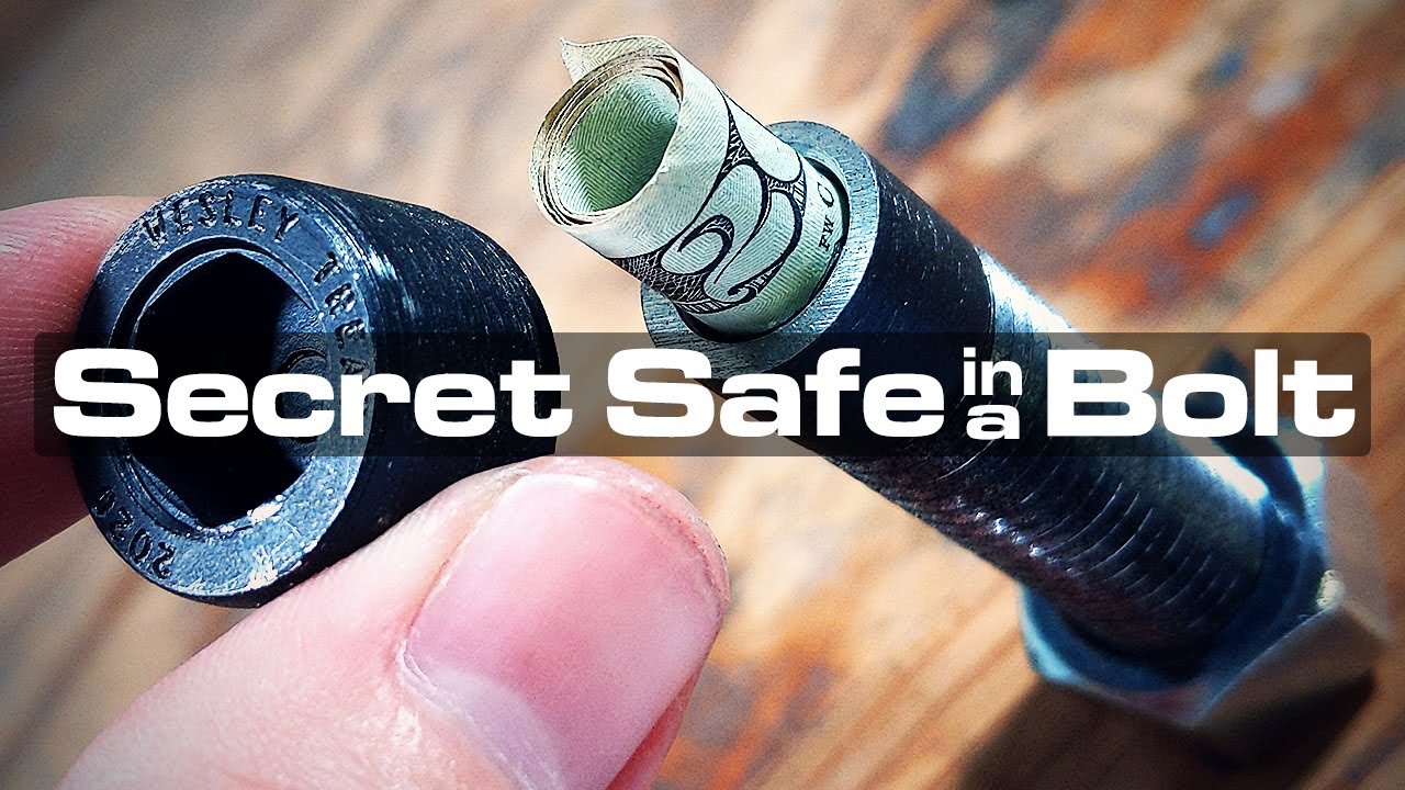 Secret Safe Inside a Bolt - No Lathe!