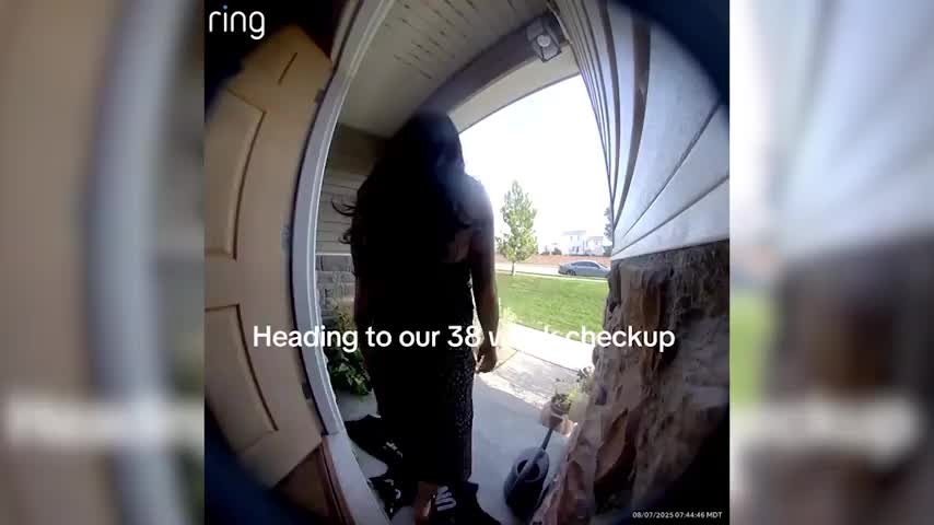 Ring Camera Captures Pregnant Woman Going For 38 Week Check Up—Comes ...