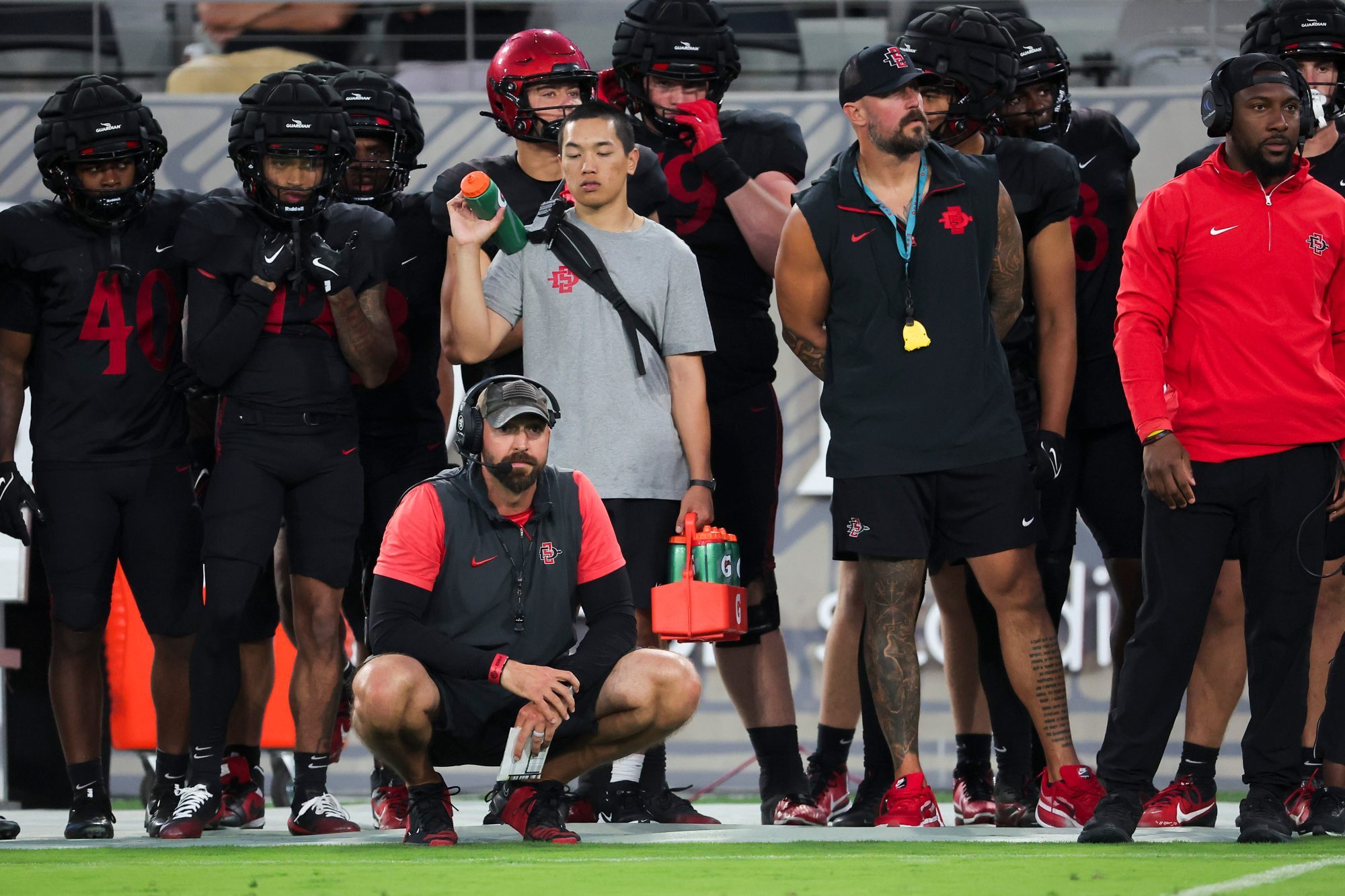 Aztecs coach Sean Lewis looked at the man in the mirror in a bid to be ...